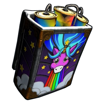 RUST Rainbow Pony Case - open on Bloodycase