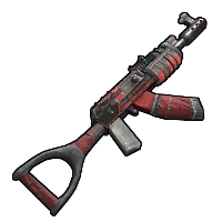 Alien Red AK-47 - Rust Case open on Bloodycase