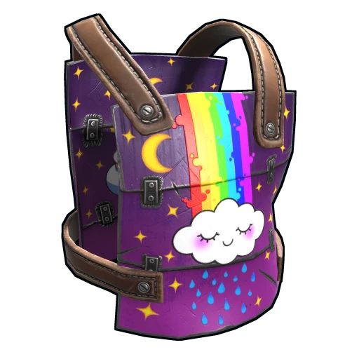 RUST Rainbow Pony Case - open on Bloodycase