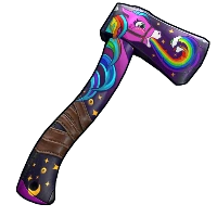 RUST Rainbow Pony Case - open on Bloodycase