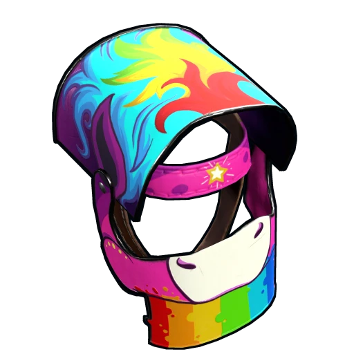 RUST Rainbow Pony Case - open on Bloodycase
