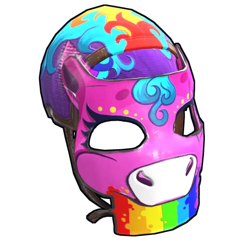 RUST Rainbow Pony Case - open on Bloodycase