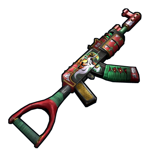 RUST Green Dragon Case - open on Bloodycase